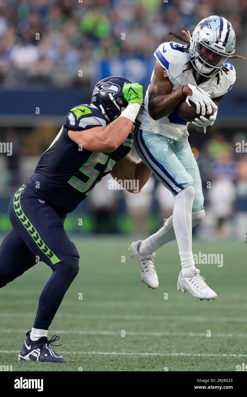 Dallas Cowboys wide receiver KaVontae Turpin (9) catches the ball while ...