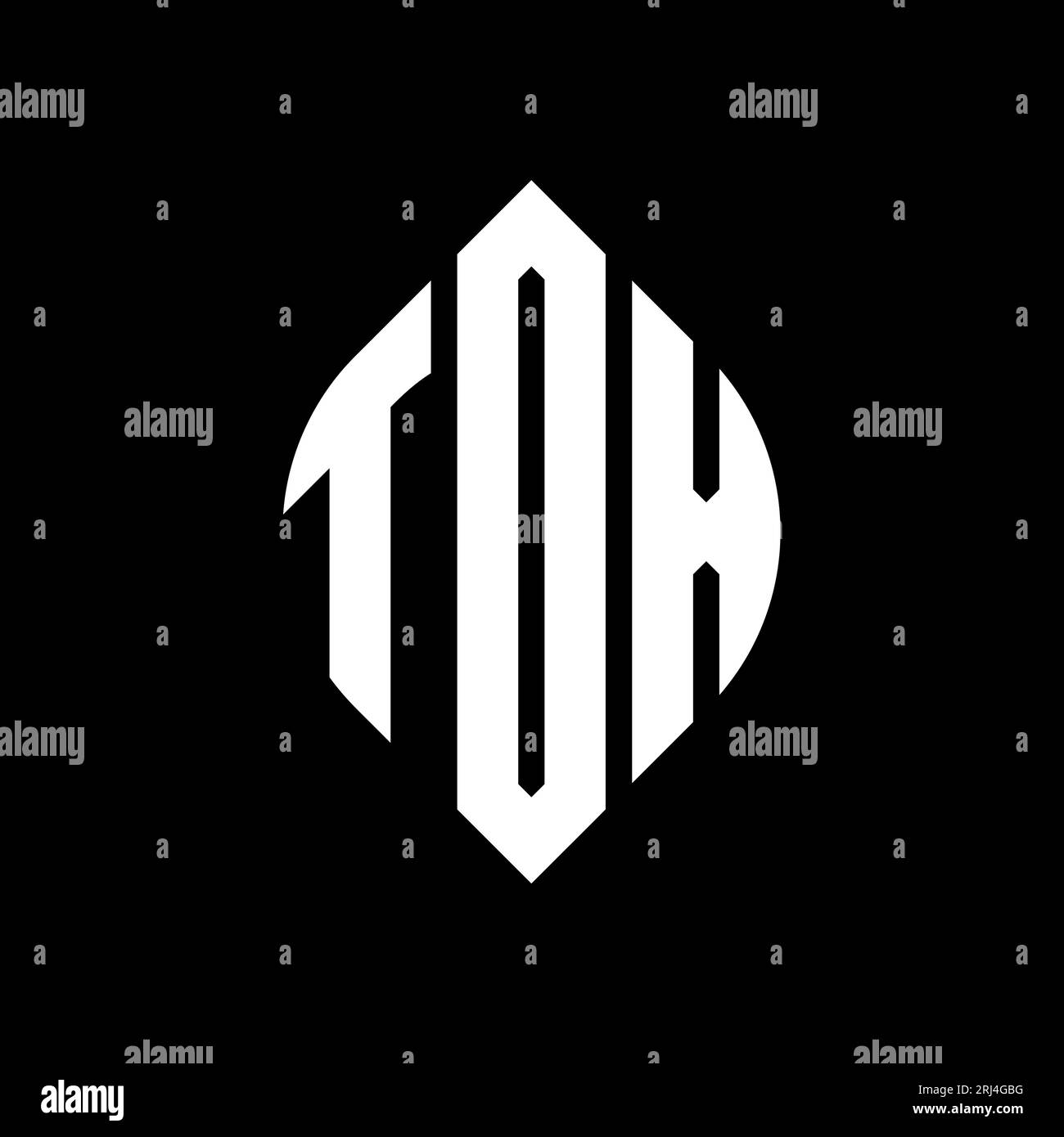 TDX circle letter logo design with circle and ellipse shape. TDX ...