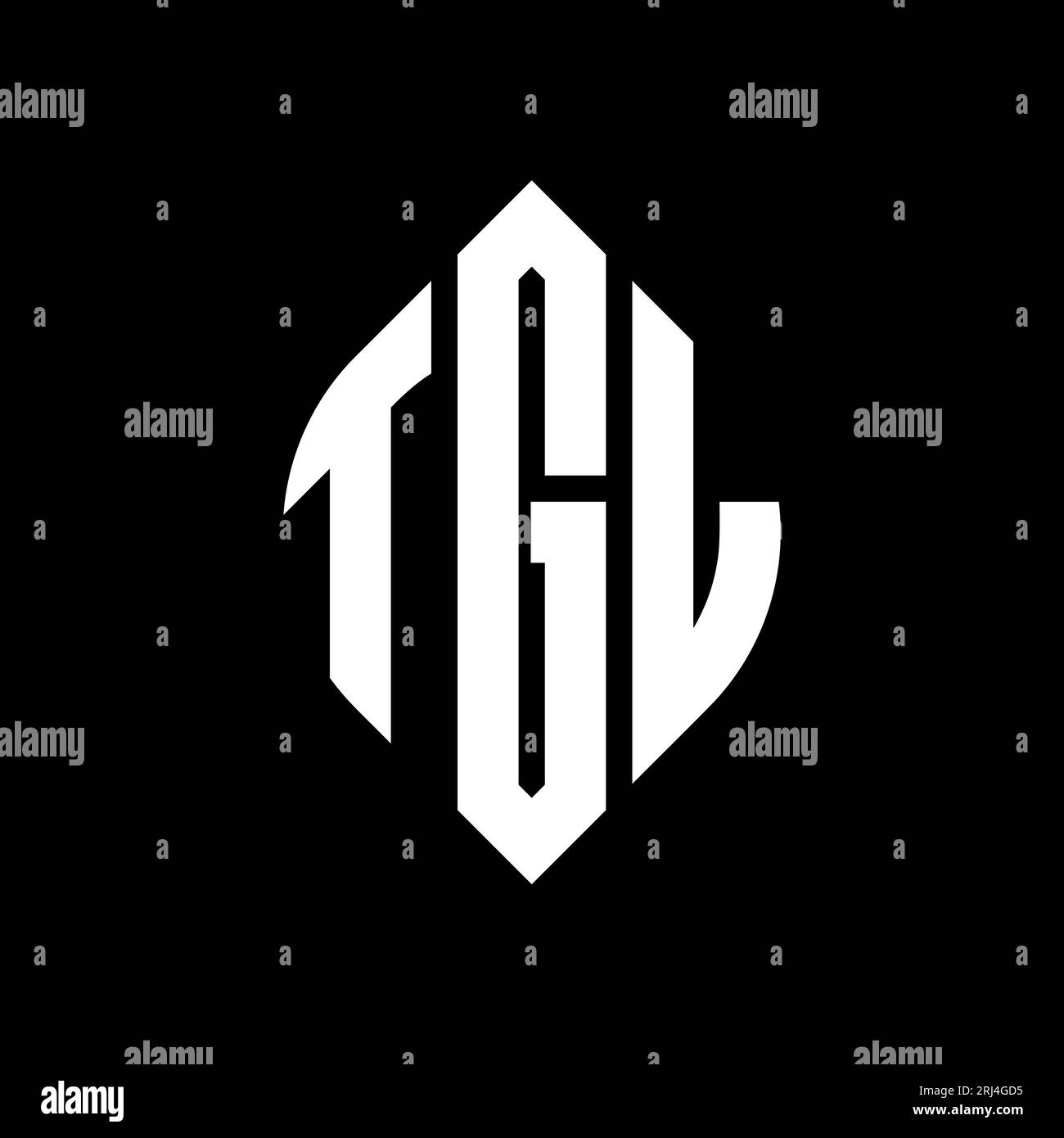 TGL circle letter logo design with circle and ellipse shape. TGL ...