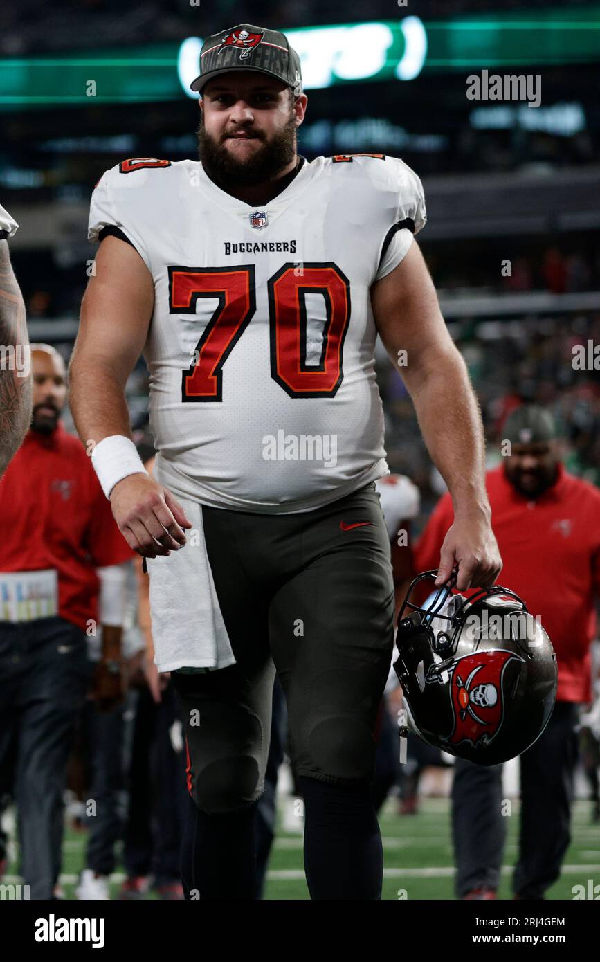 Tampa Bay Buccaneers center Robert Hainsey (70) in action against the ...