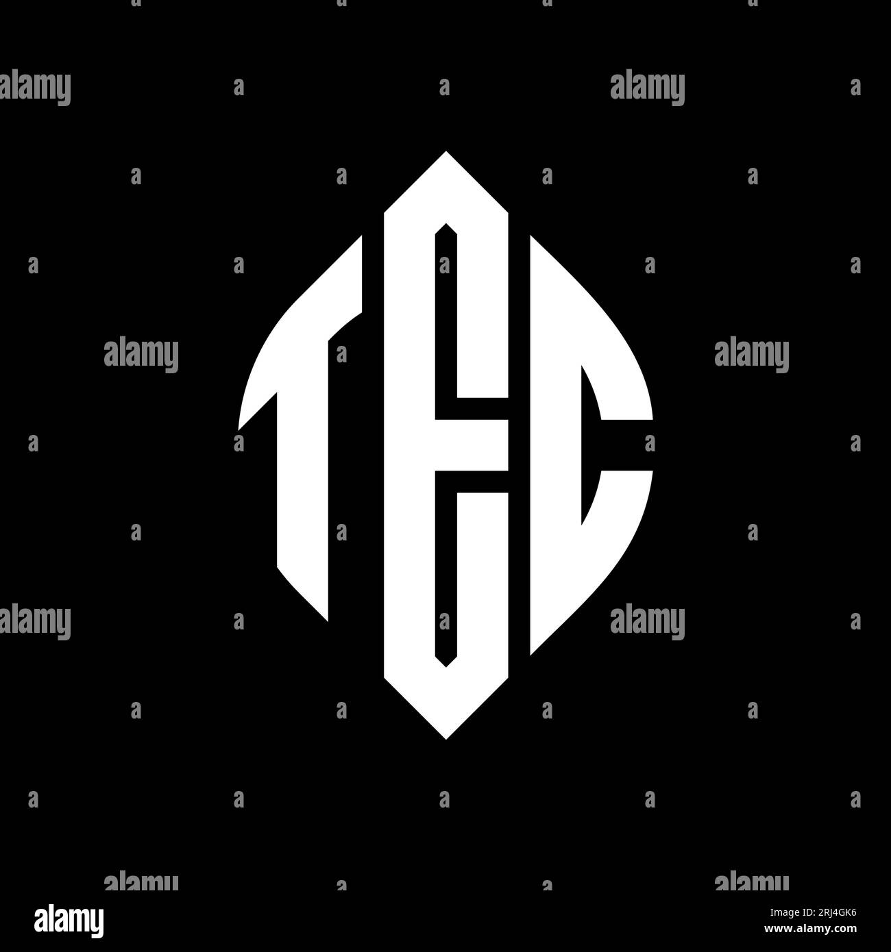 TEC circle letter logo design with circle and ellipse shape. TEC ...