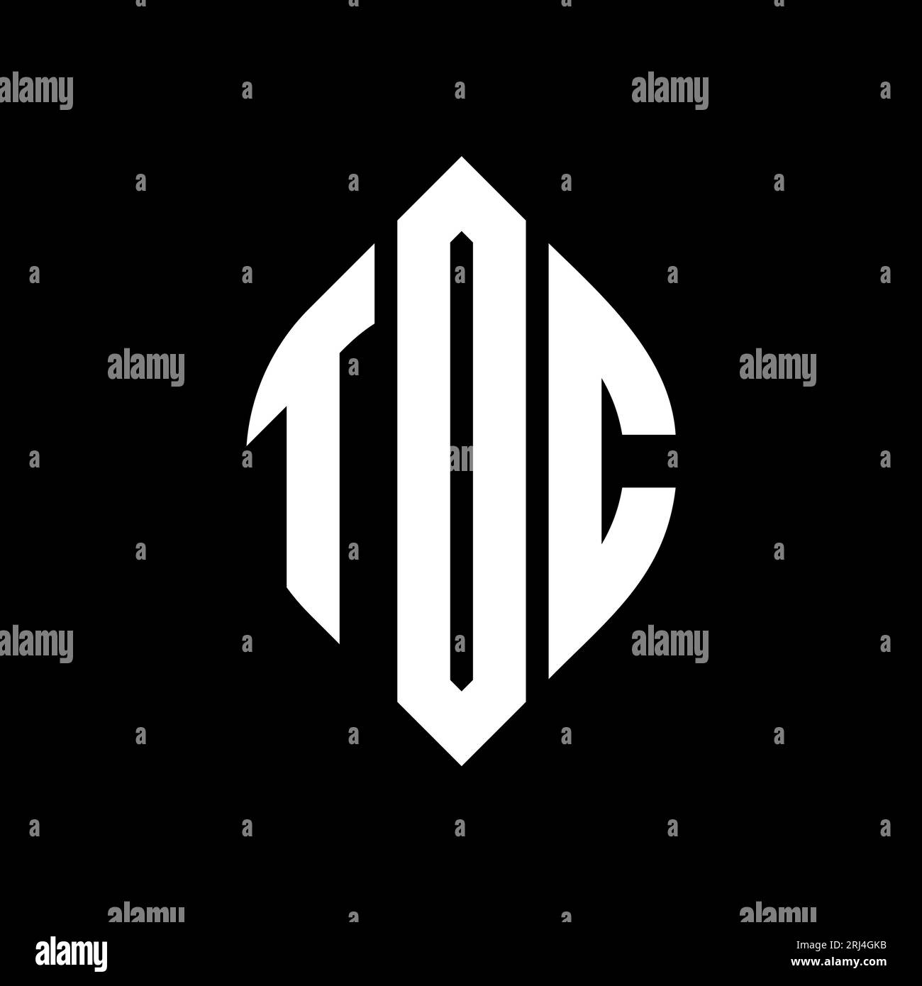 TDC circle letter logo design with circle and ellipse shape. TDC ...