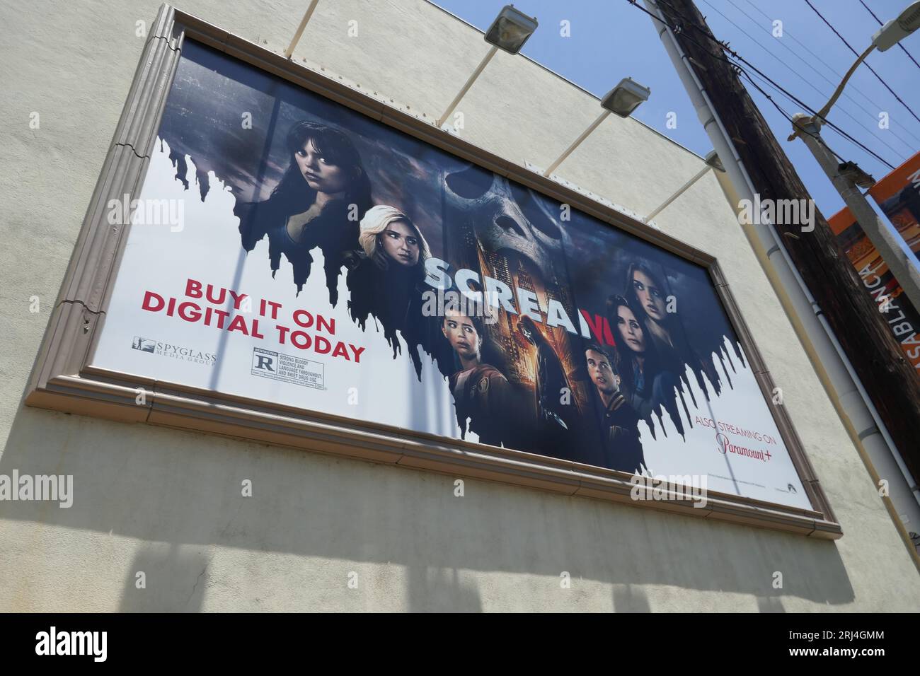 Los Angeles, California, USA 21st July 2023 Scream 6 Billboard at ...