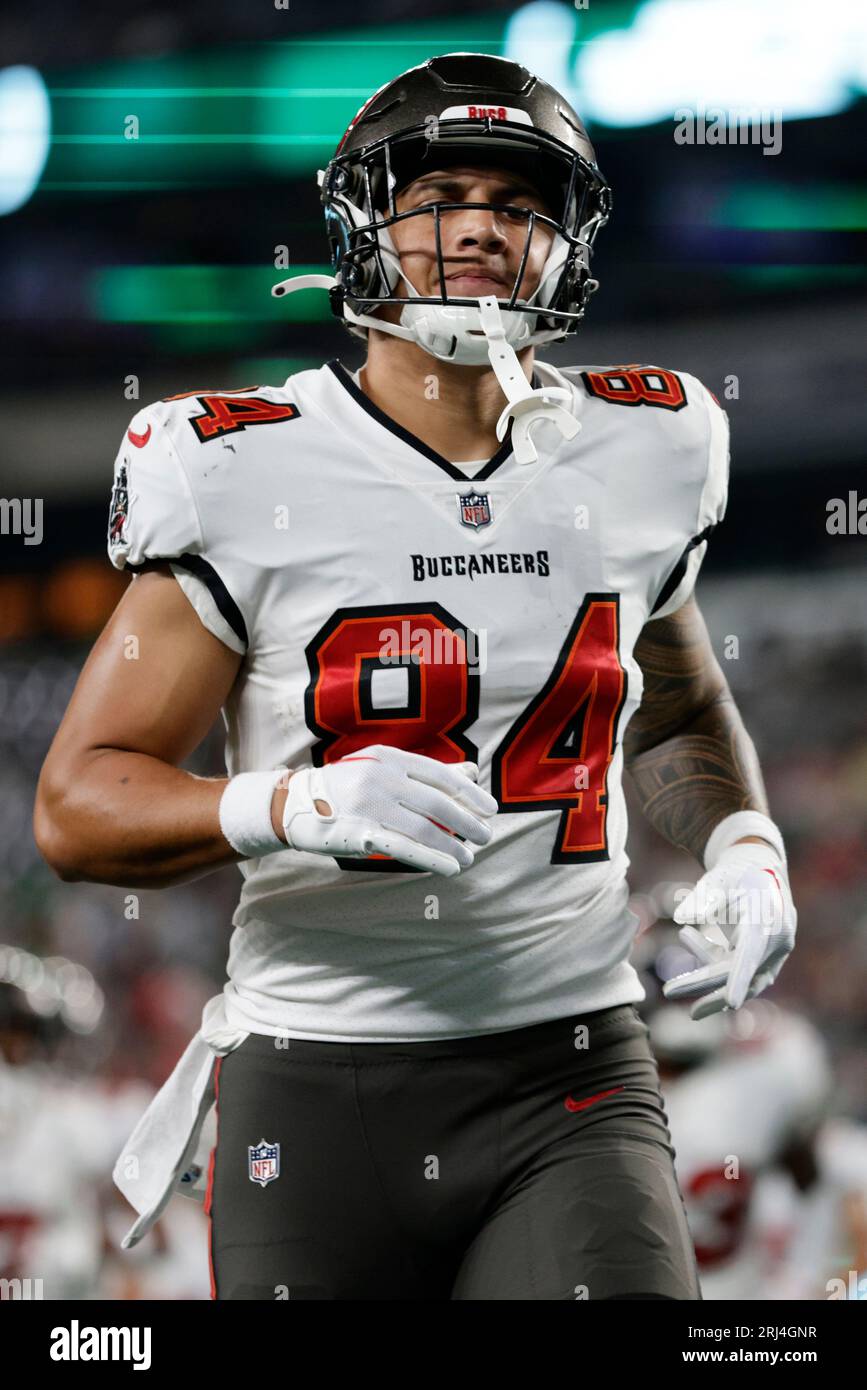 Tampa Bay Buccaneers tight end Tanner Taula (84) in action against the ...