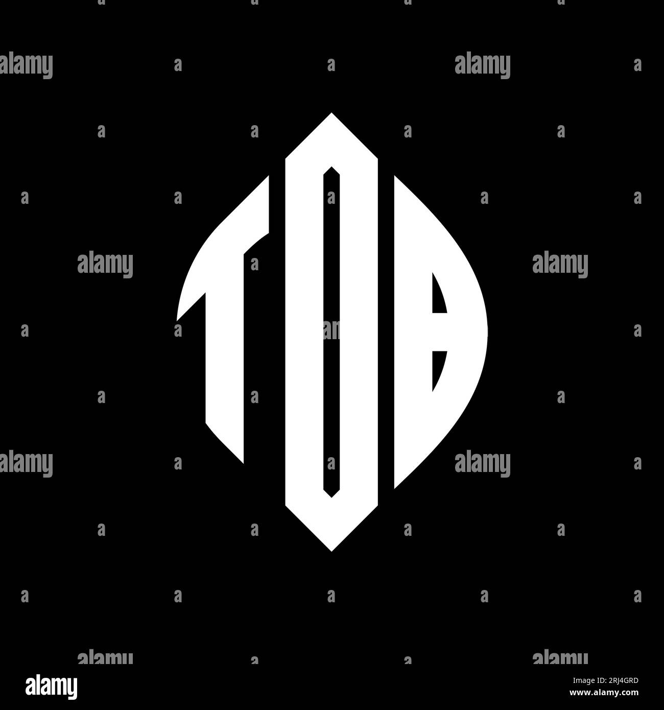 TDB circle letter logo design with circle and ellipse shape. TDB ...