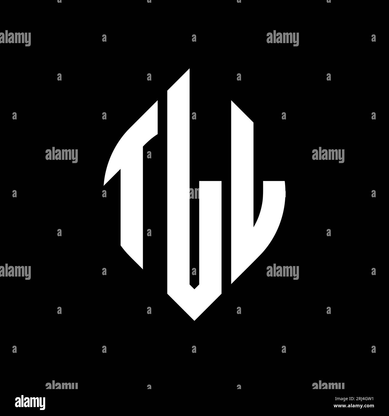 TLL circle letter logo design with circle and ellipse shape. TLL ...