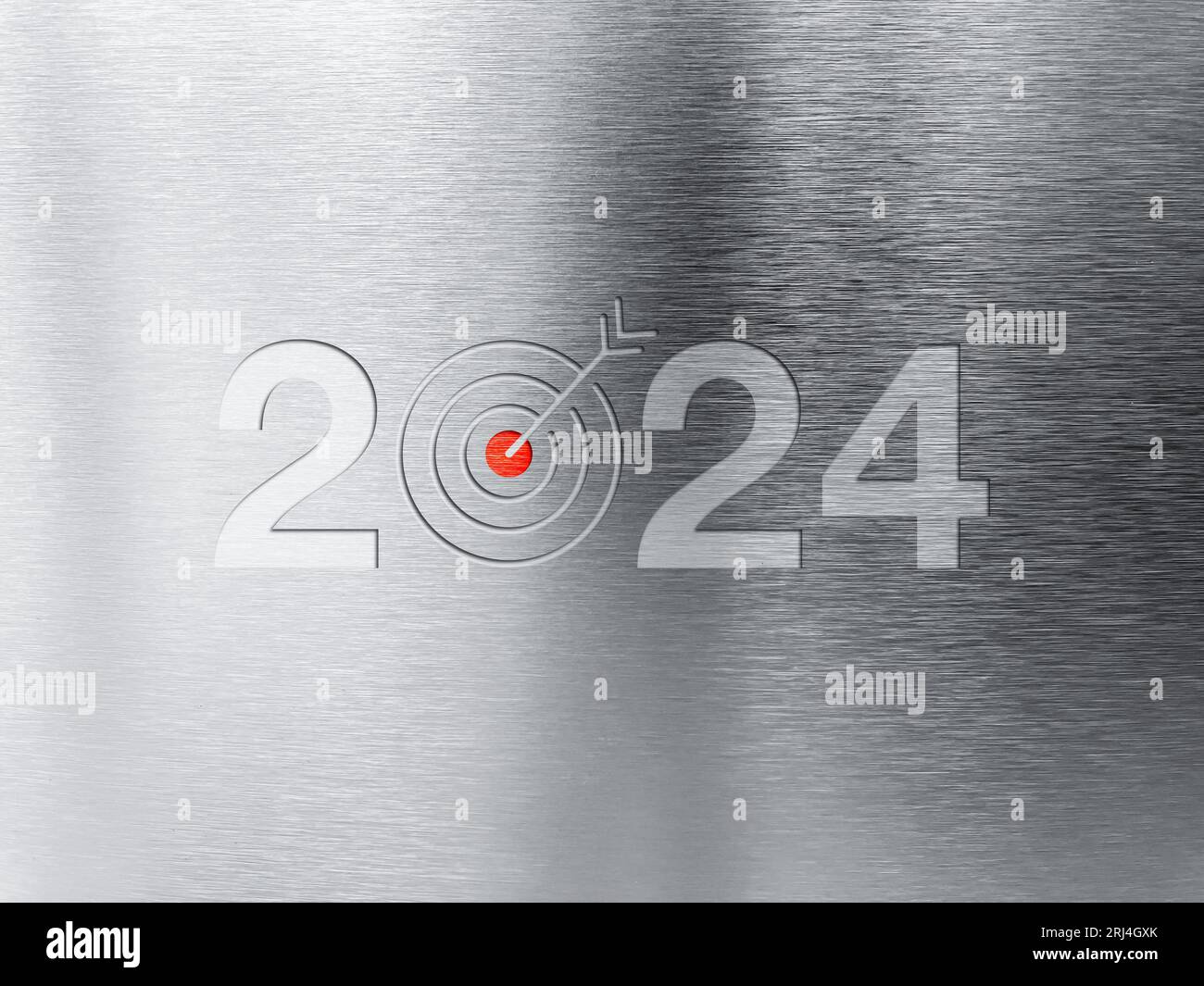 Happy new year 2024 banner background. 2024 numbers year with target ...