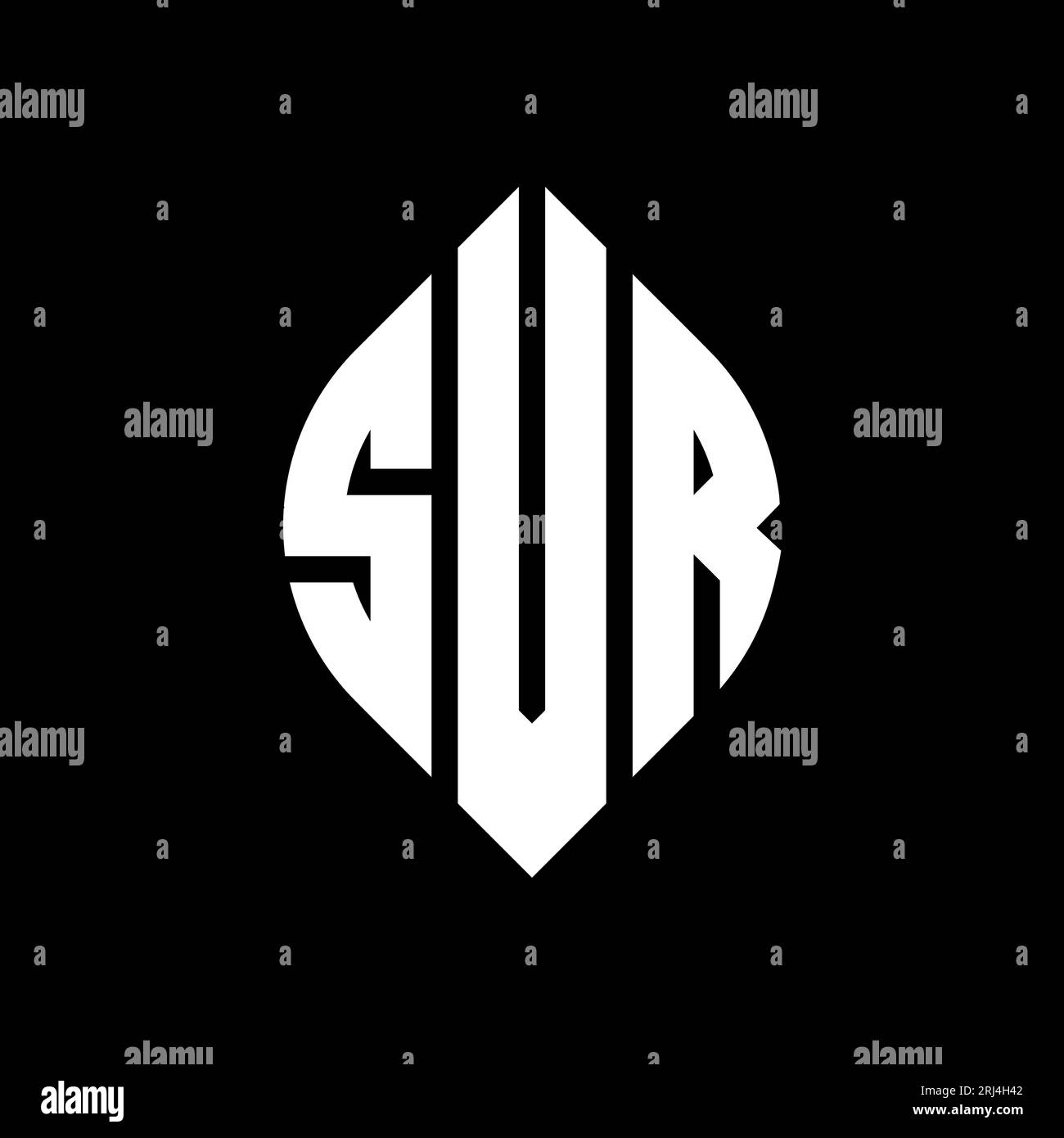 SVR circle letter logo design with circle and ellipse shape. SVR ...