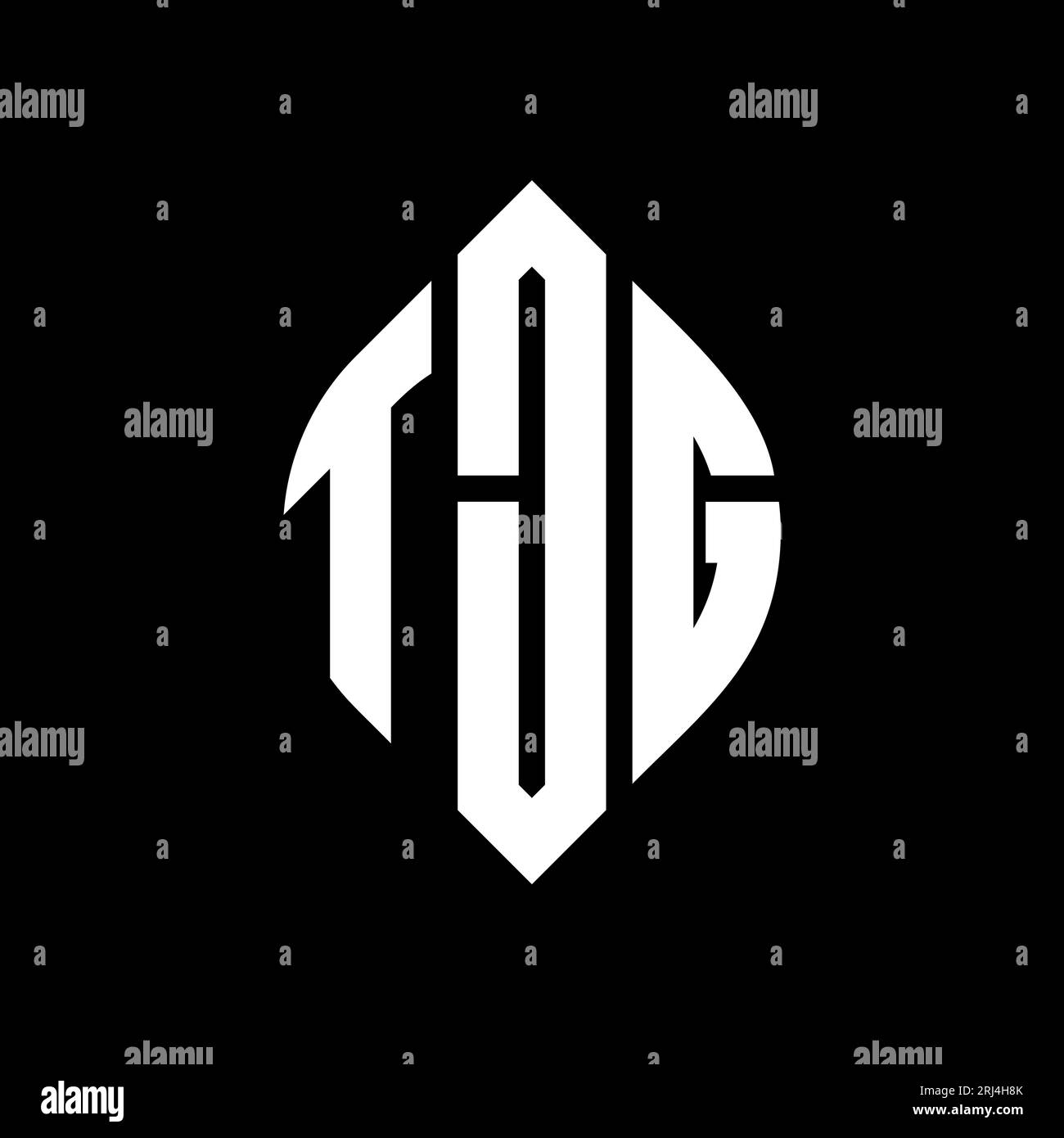 TJG circle letter logo design with circle and ellipse shape. TJG ...