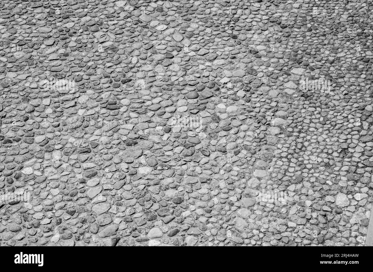 Black and white stone texture, road pavement high resolution pattern ...