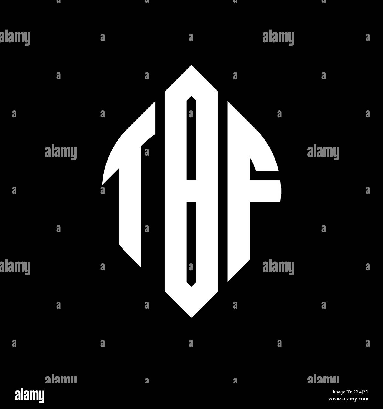 TBF circle letter logo design with circle and ellipse shape. TBF ...