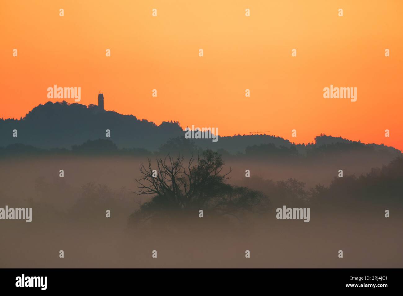 Pilgrimage church of st john baptist on the bussen hi-res stock ...
