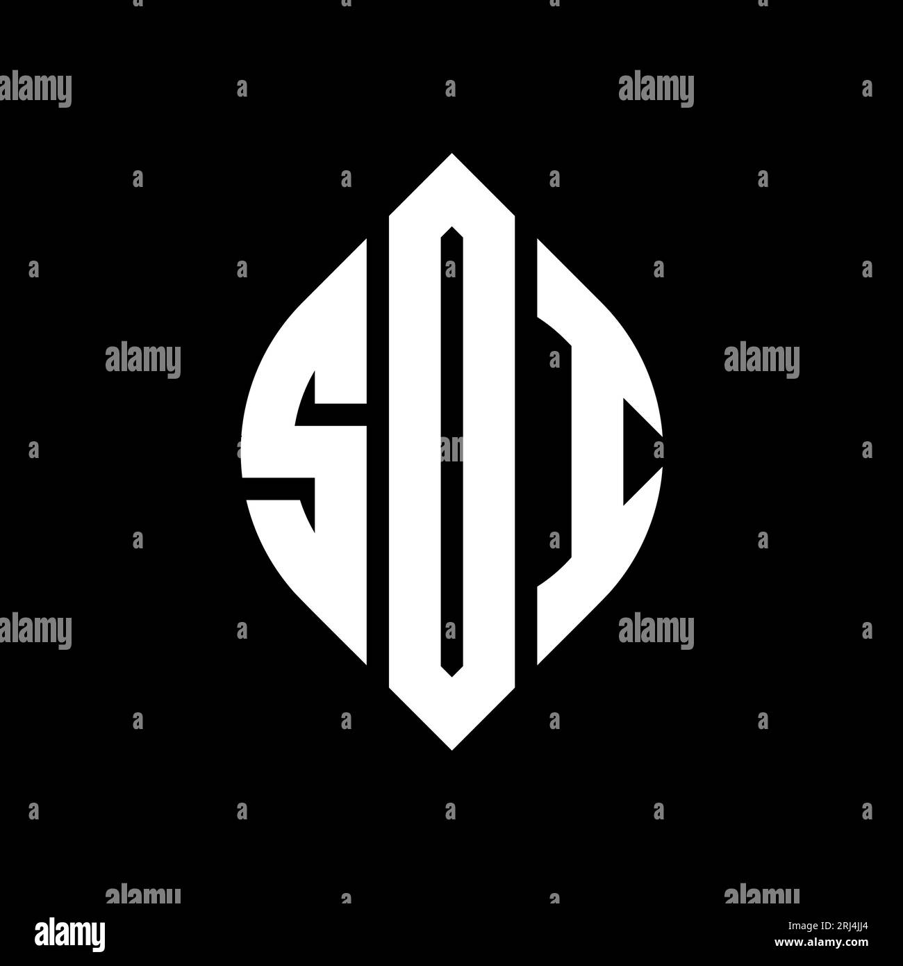 SOI circle letter logo design with circle and ellipse shape. SOI ...