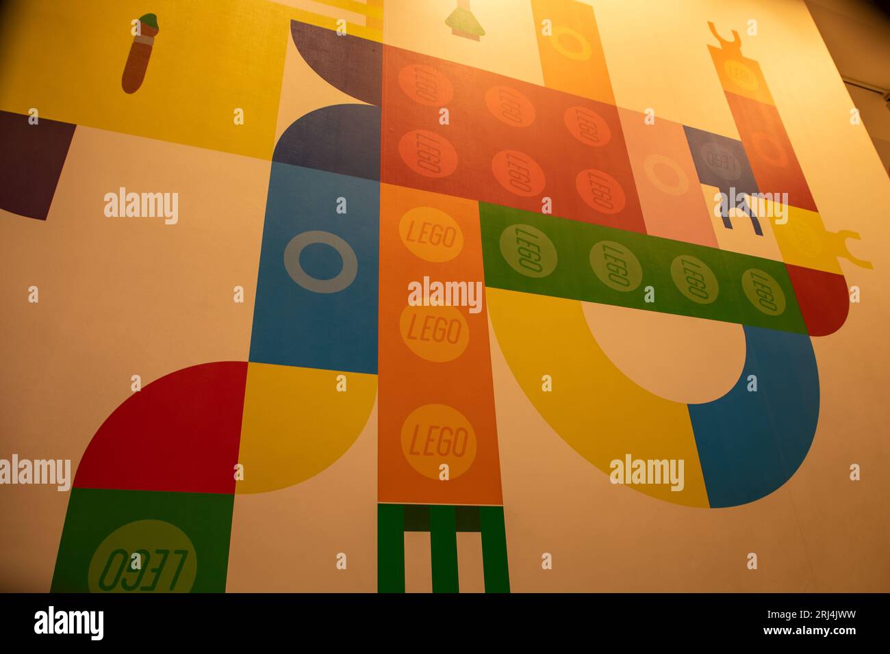 Milan , Italy - 08 17 2023 : Lego logo brand and text sign interior ...