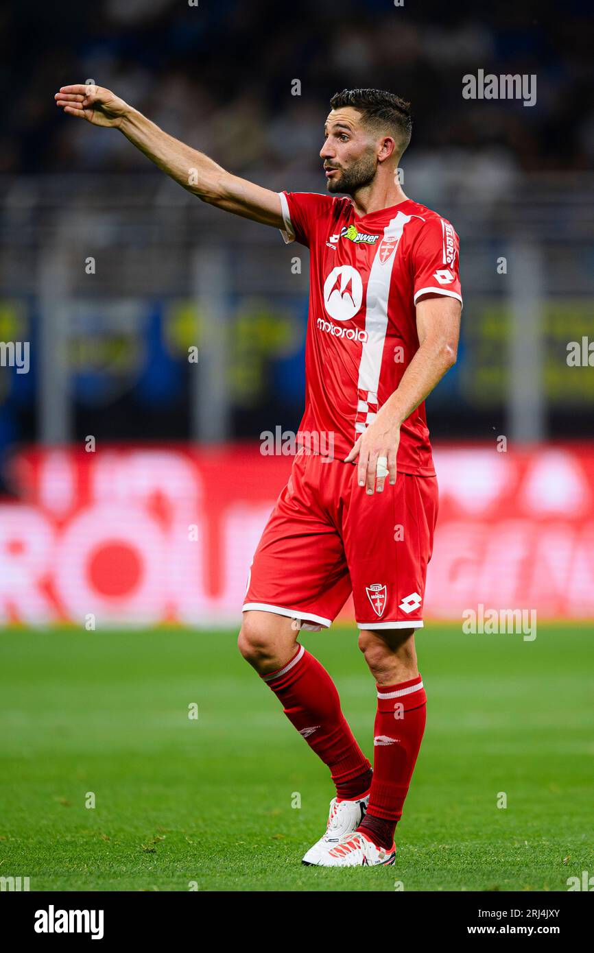 Roberto Gagliardini of AC Monza gestures during the Serie A football ...