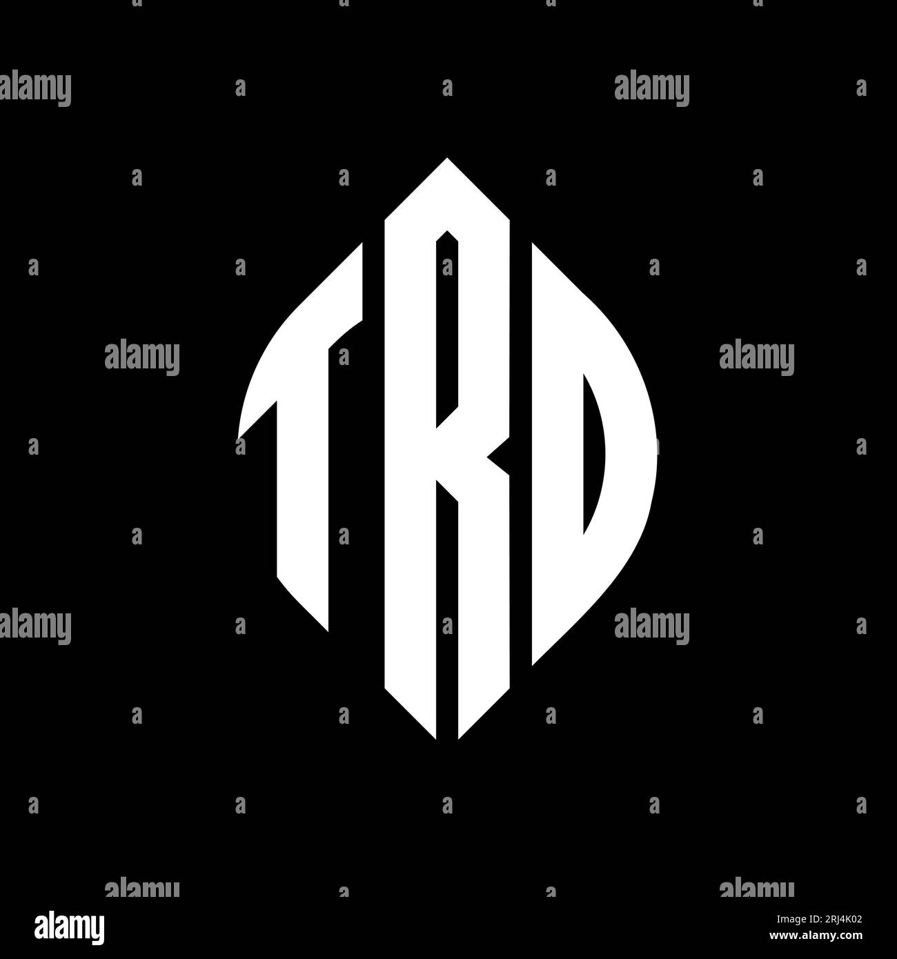 TRO circle letter logo design with circle and ellipse shape. TRO ...