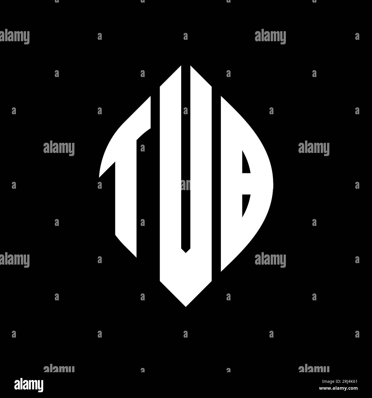 TVB circle letter logo design with circle and ellipse shape. TVB ...