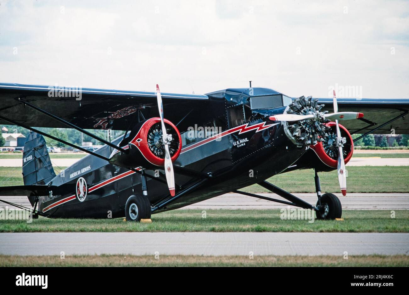 A vintage 1931 Stinson Tri-Motor aircraft, serial number NC11153 Stock ...