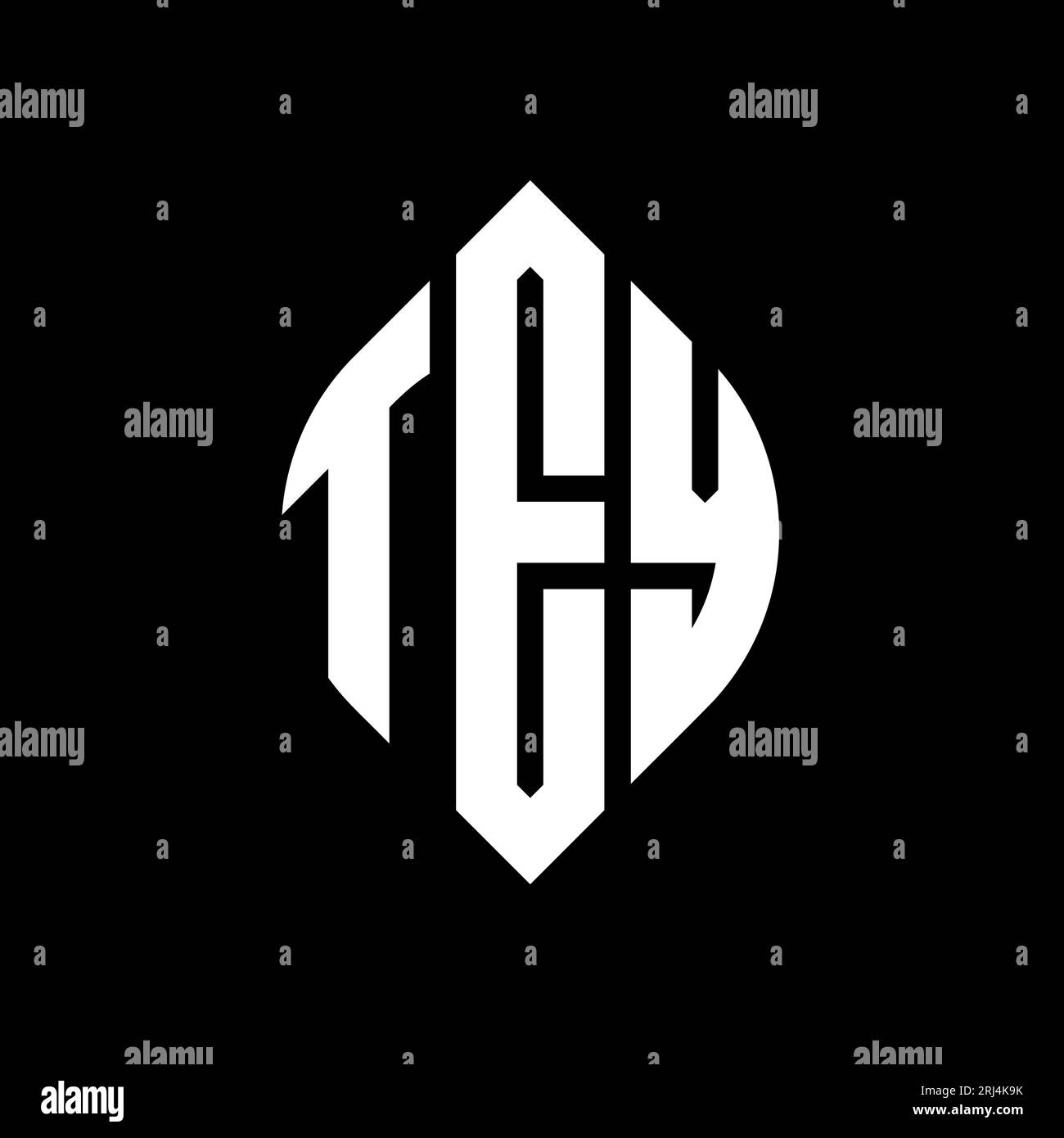 TEY circle letter logo design with circle and ellipse shape. TEY ...