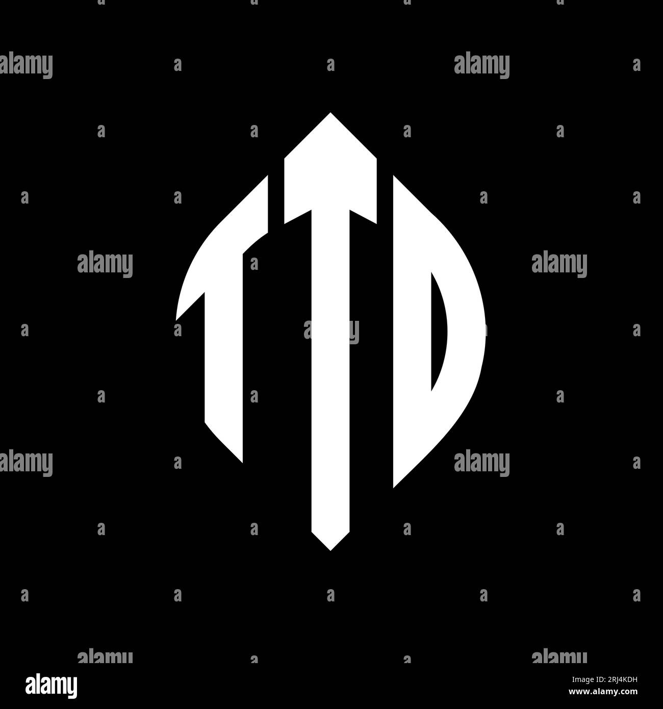 TTO circle letter logo design with circle and ellipse shape. TTO ...