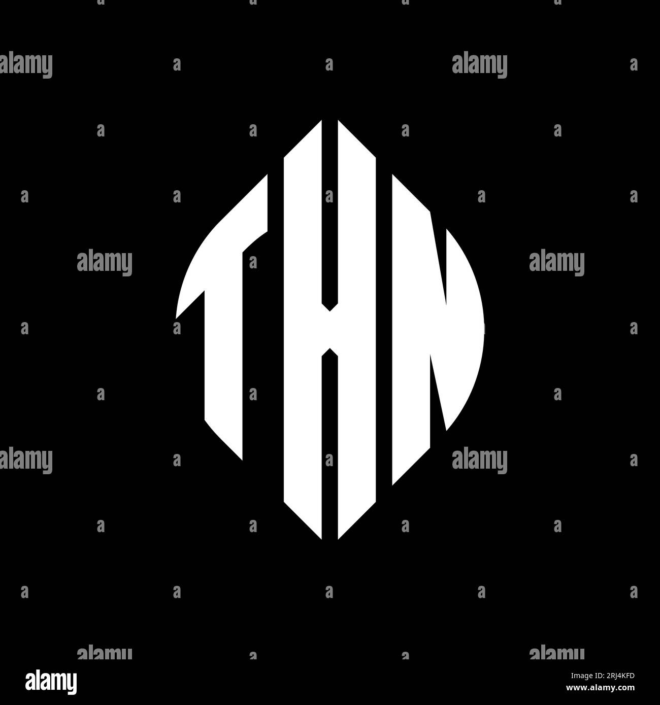 TXN circle letter logo design with circle and ellipse shape. TXN ...