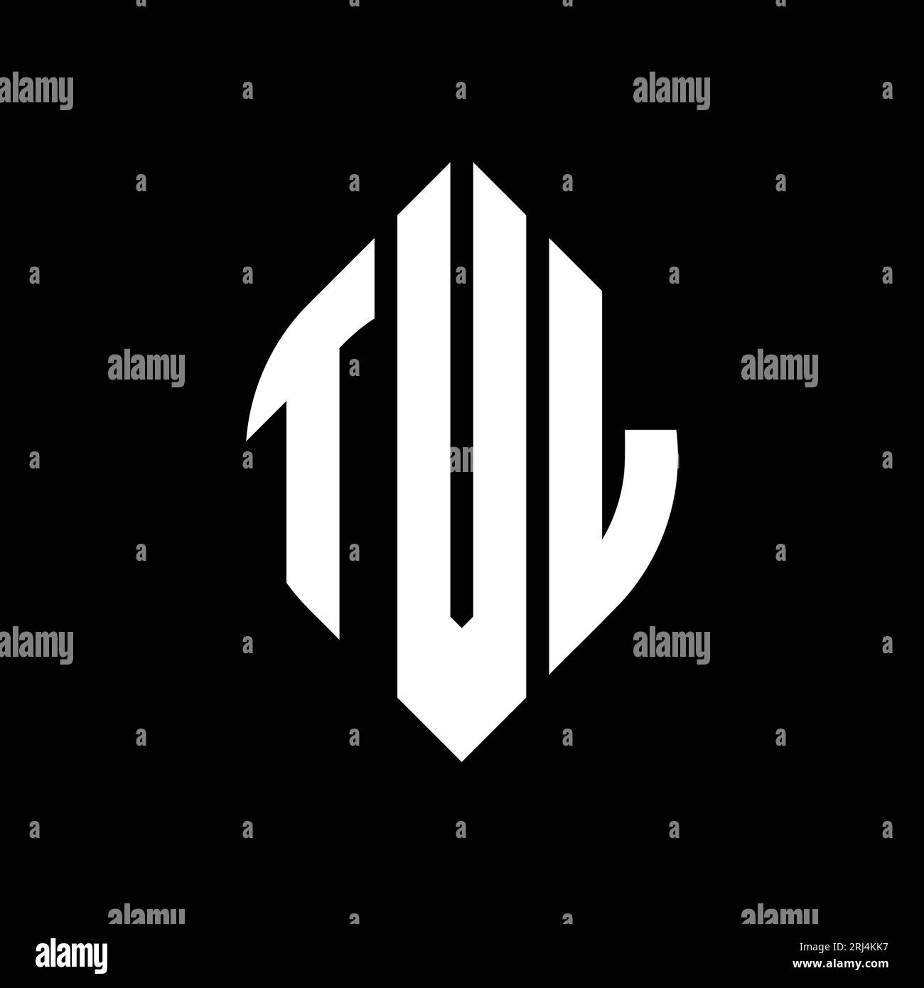 TVL circle letter logo design with circle and ellipse shape. TVL ...