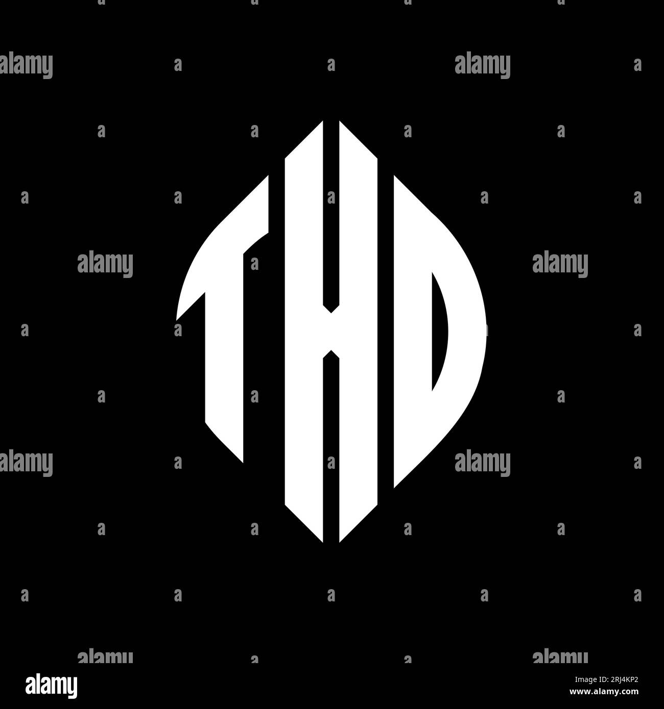 TXD circle letter logo design with circle and ellipse shape. TXD ...