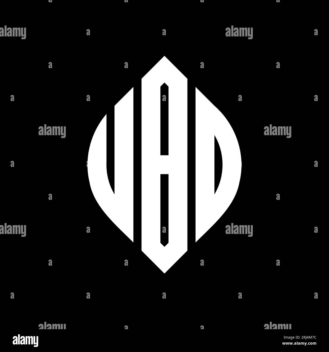 UBO circle letter logo design with circle and ellipse shape. UBO ...