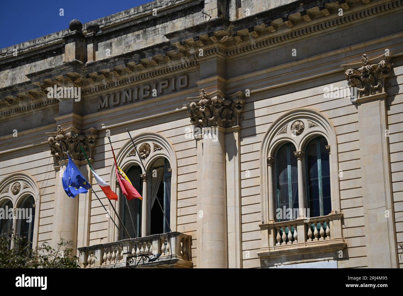 Scenic exterior view of the Eclectic Neo-Renaissance style Palazzo del ...