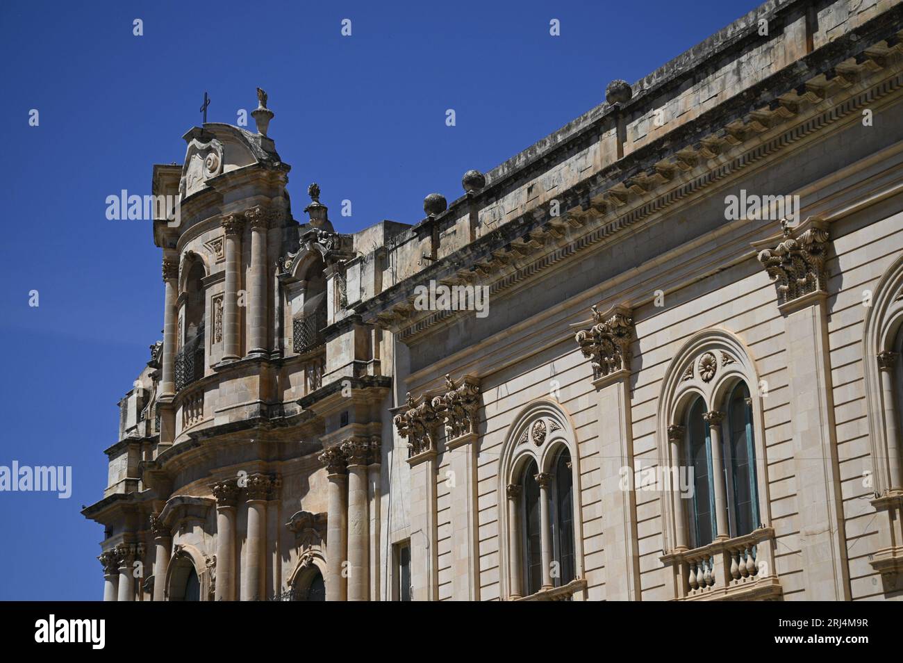 Scenic exterior view of the Eclectic Neo-Renaissance style Palazzo del ...