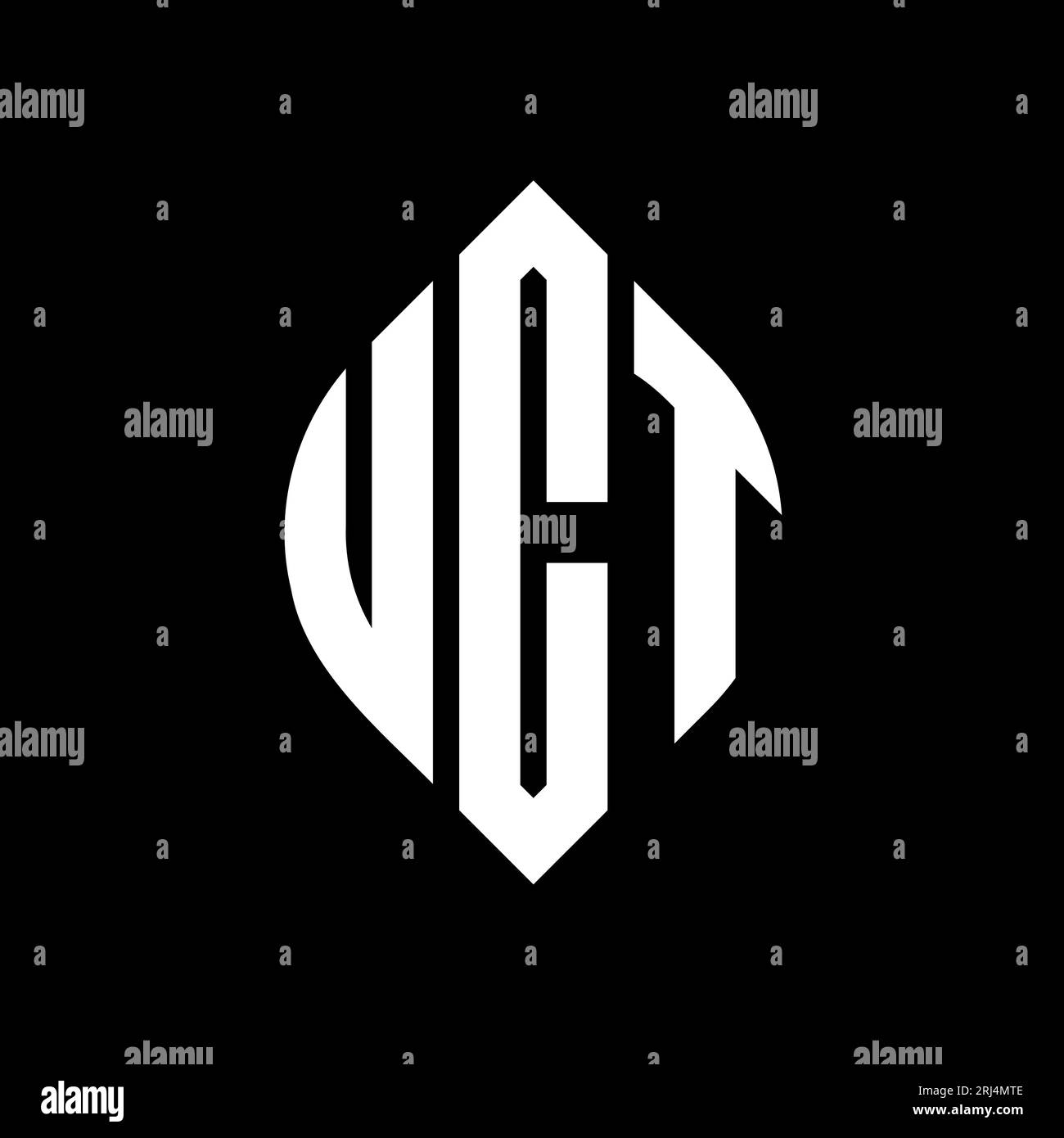 UCT circle letter logo design with circle and ellipse shape. UCT ...