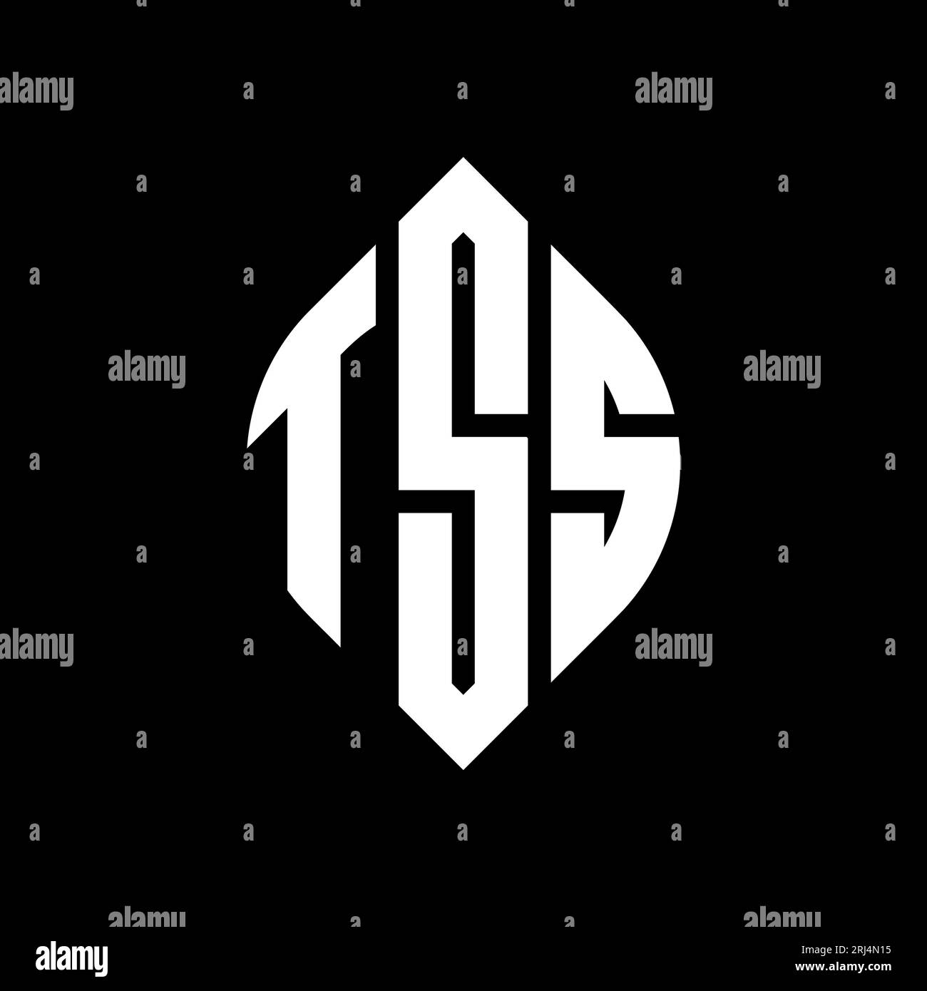 TSS circle letter logo design with circle and ellipse shape. TSS ...