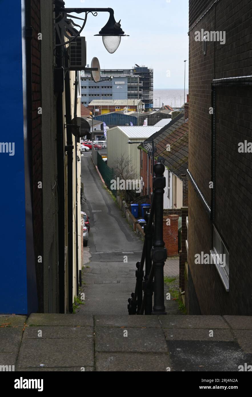 back alley, lowestoft, suffolk Stock Photo - Alamy