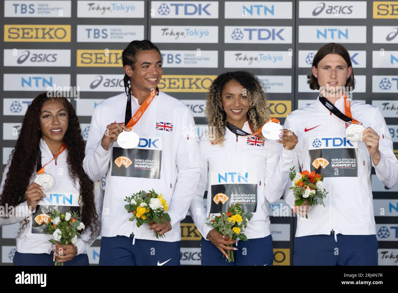 Budapest, Hungary. 20th Aug, 2023. Silver medalist Yemi Mary John, Rio ...