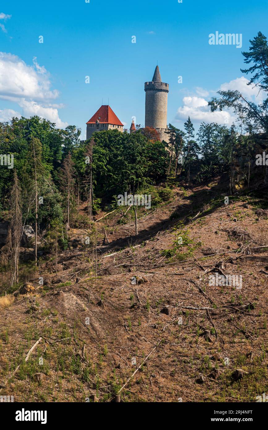 Kokorin castle in Czech republic during beautiful summer day Stock ...