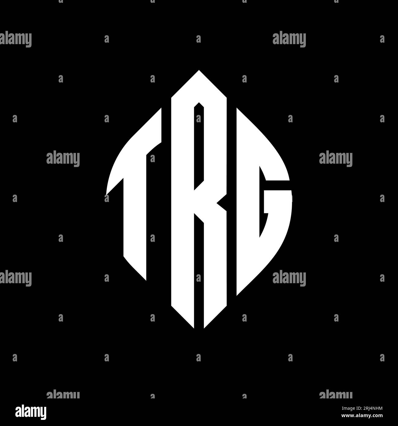 TRG circle letter logo design with circle and ellipse shape. TRG ...