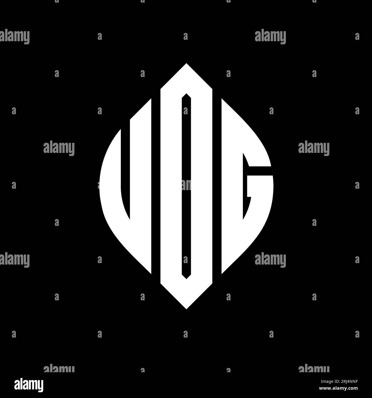 UDG circle letter logo design with circle and ellipse shape. UDG ...