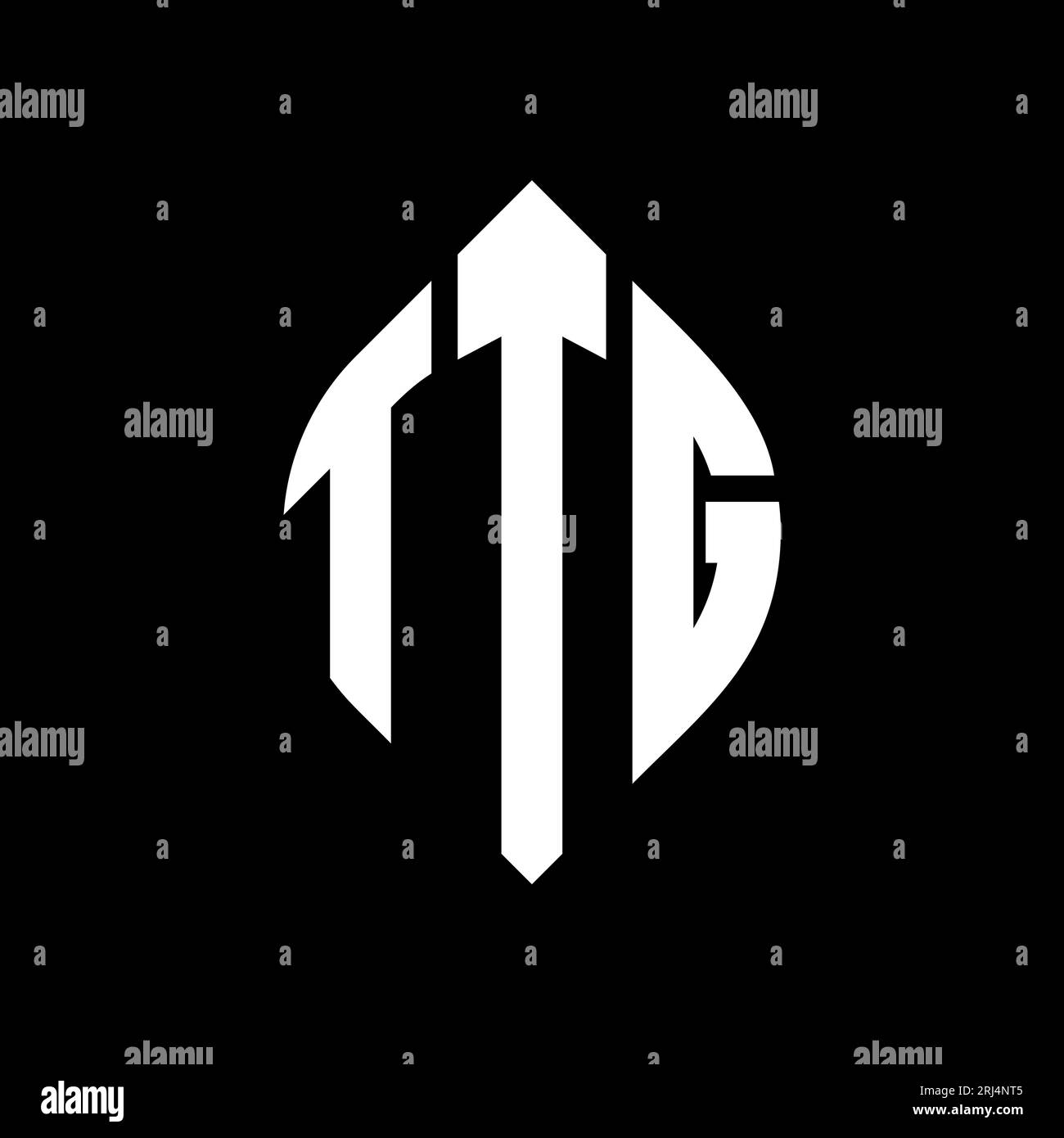 TTG circle letter logo design with circle and ellipse shape. TTG ...