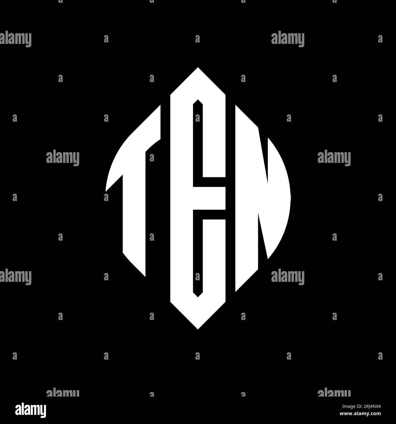 TEN circle letter logo design with circle and ellipse shape. TEN ...