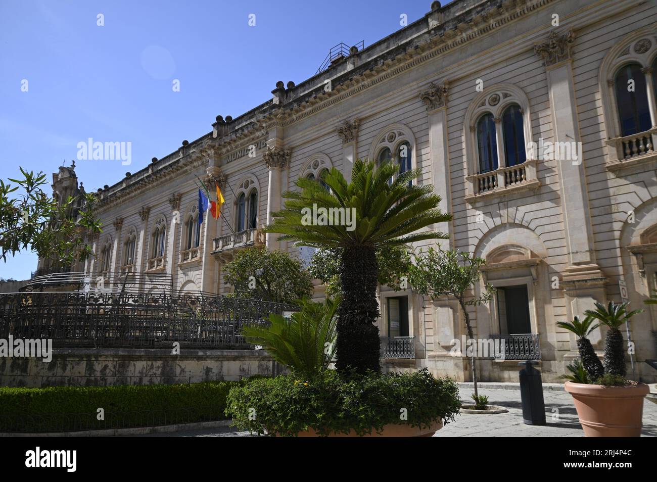 Scenic exterior view of the Eclectic Neo-Renaissance style Palazzo del ...