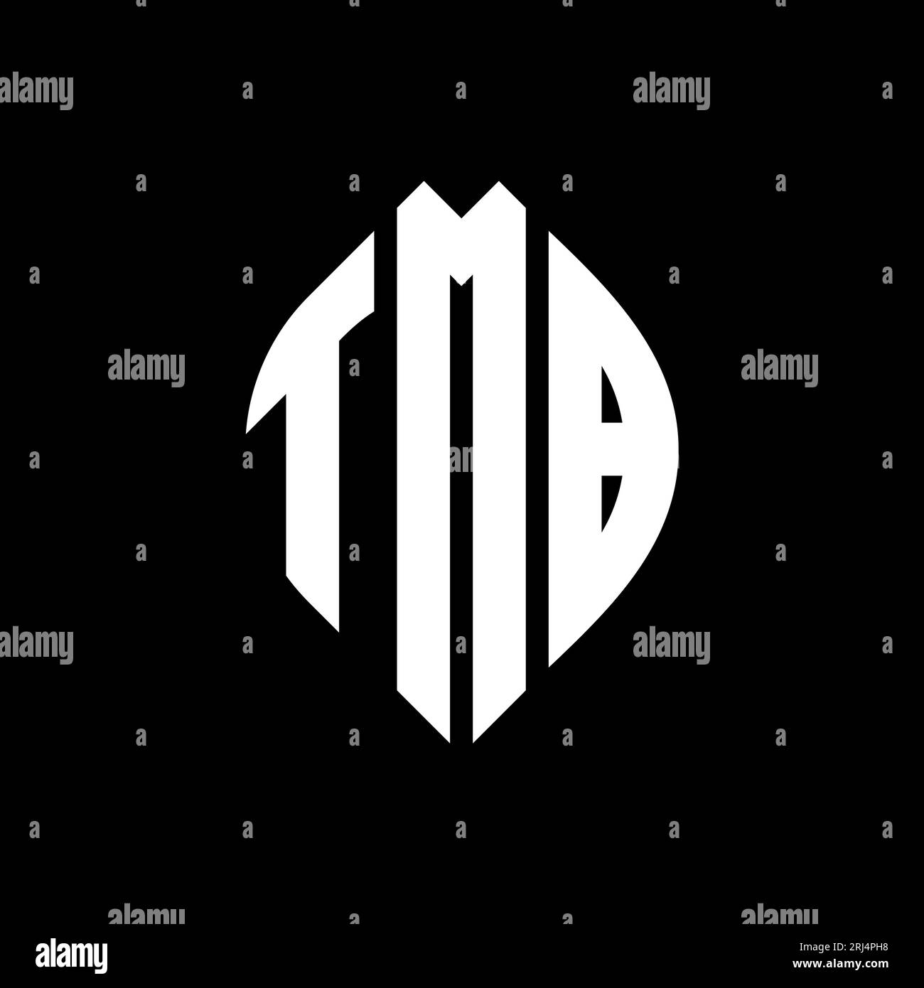 TMB circle letter logo design with circle and ellipse shape. TMB ...
