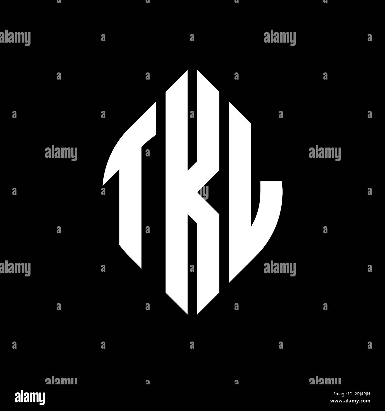 TKL circle letter logo design with circle and ellipse shape. TKL ...