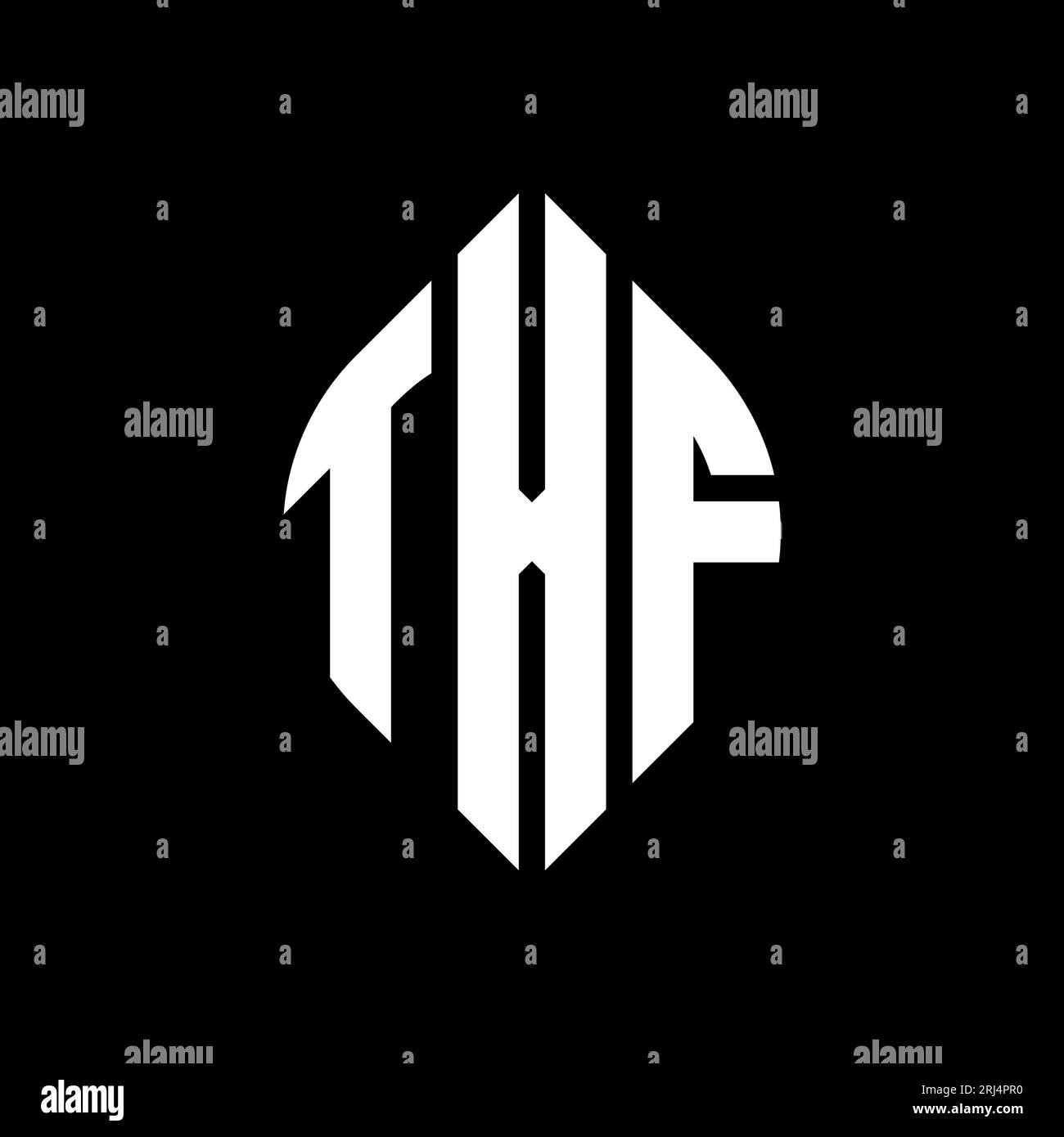 TXF circle letter logo design with circle and ellipse shape. TXF ellipse letters with ...