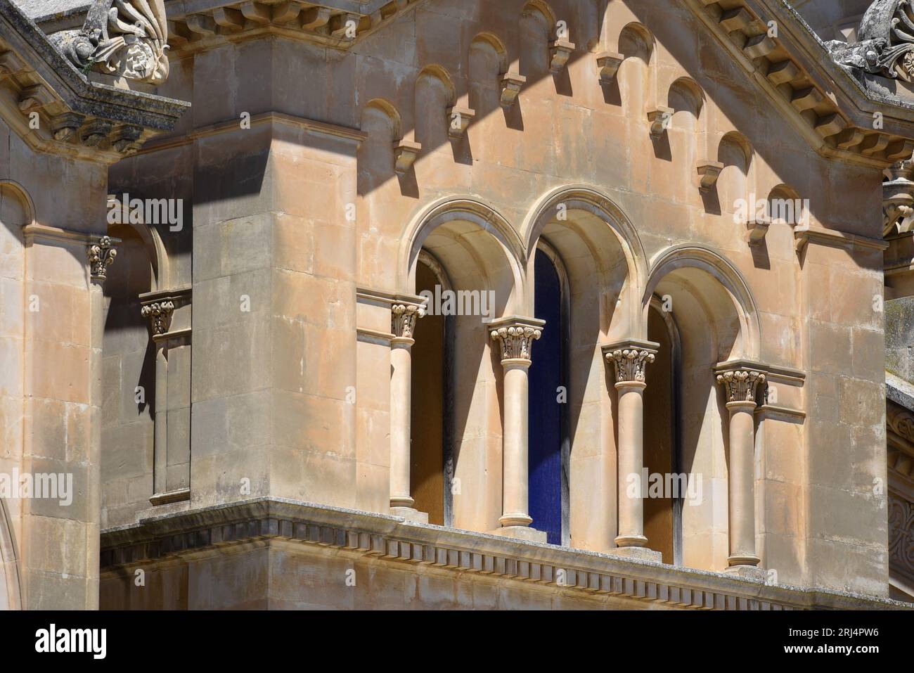 Baroque style memorial mausoleum in Cimetero Monumentale di Scicli in ...