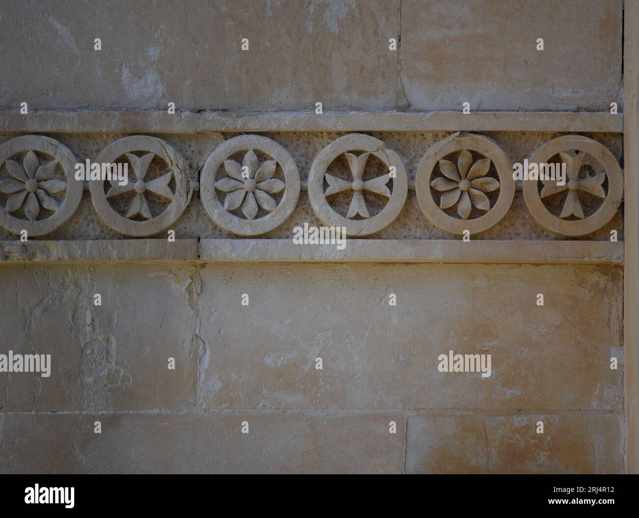 Baroque style architectural detail of a funerary memorial mausoleum in ...