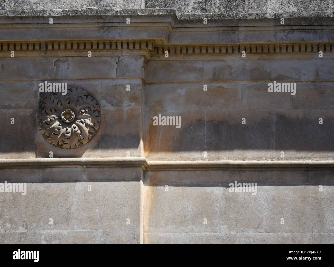 Baroque style architectural detail of a funerary memorial mausoleum in ...