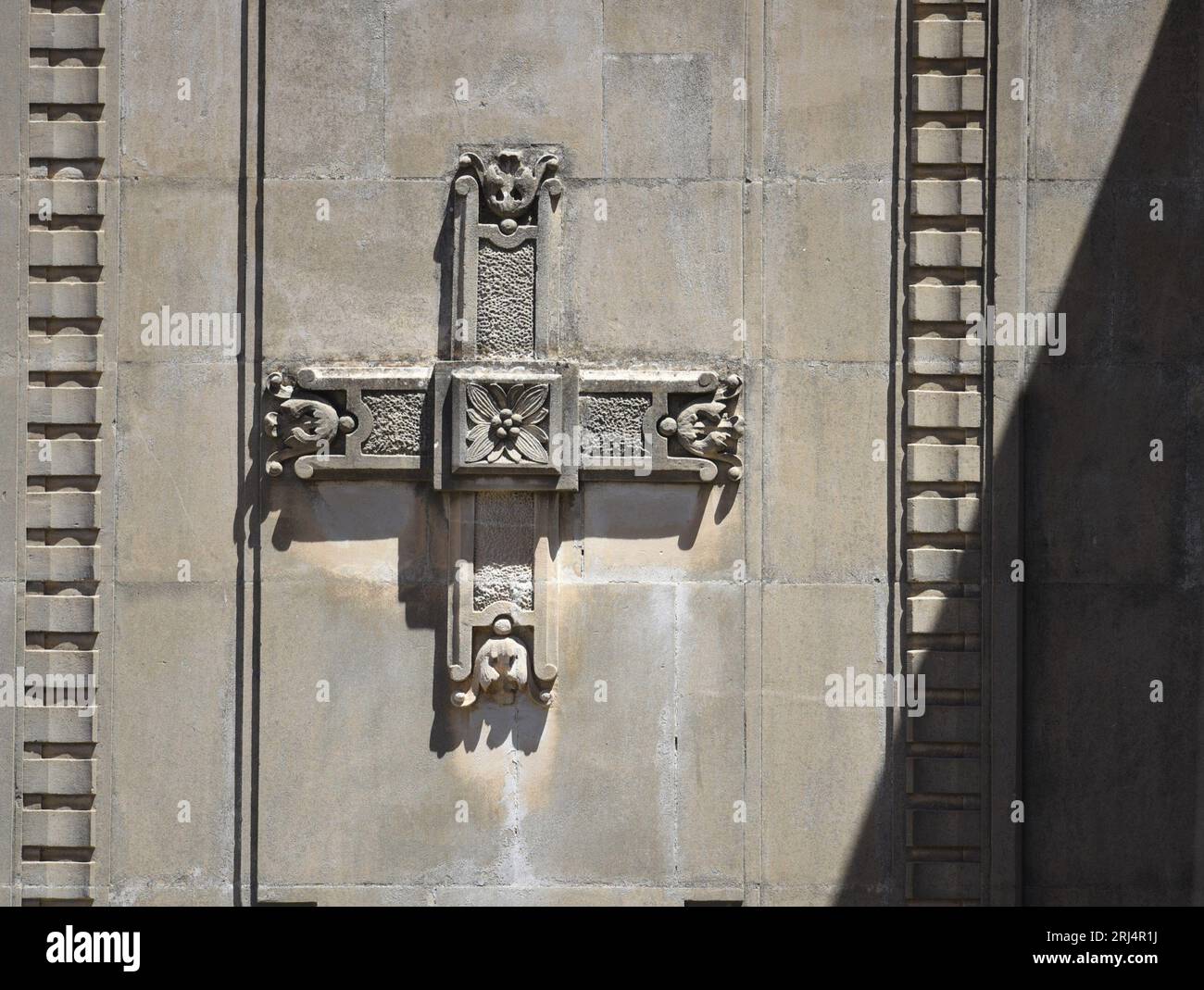 Baroque style architectural detail of a funerary memorial mausoleum in ...