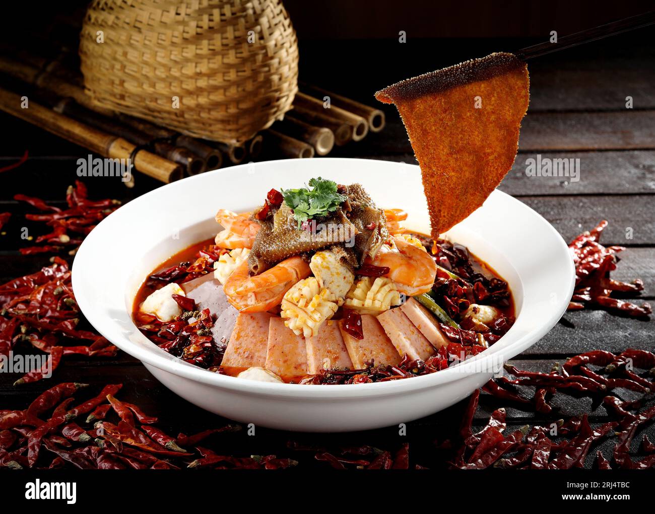 Close up of a popular Chinese Sichuan province cuisine Sliced Duck ...