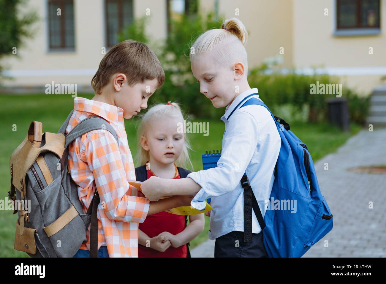 Children Kicking Each Other