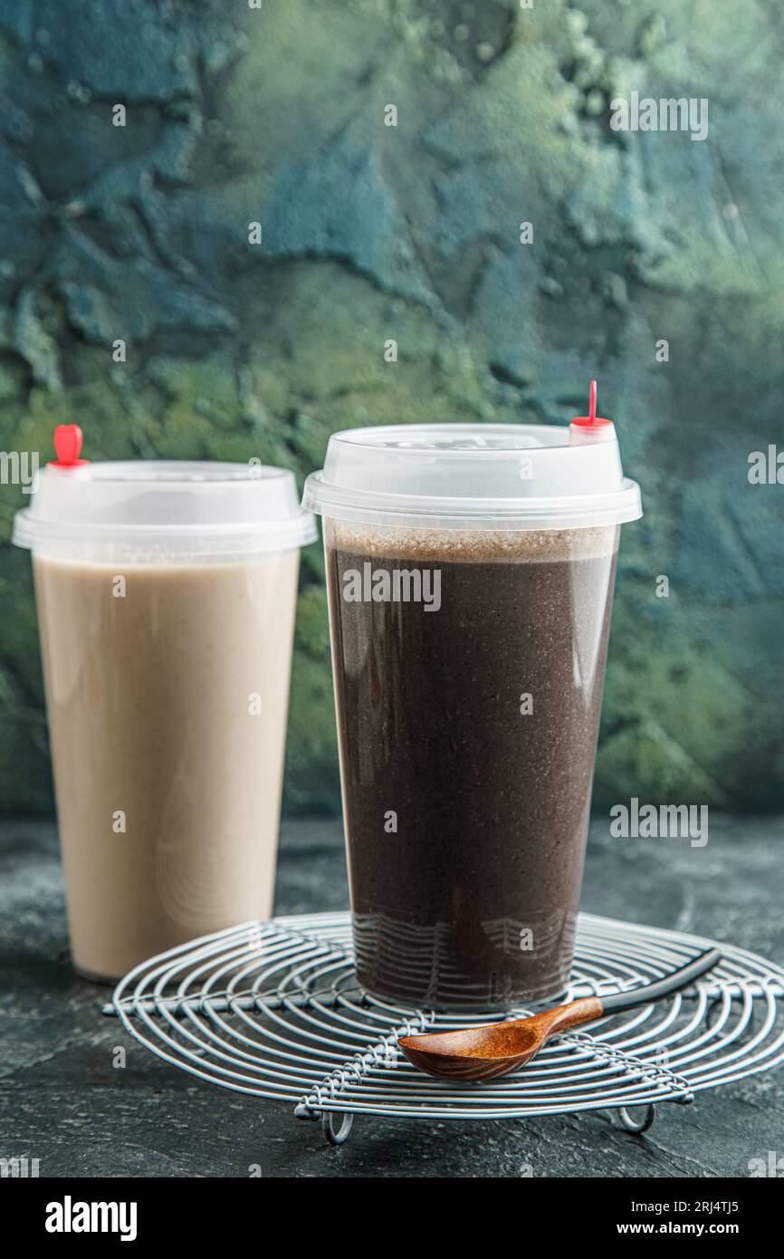 Grain juice in a mason jar mug，Coarse Cereals Stock Photo - Alamy